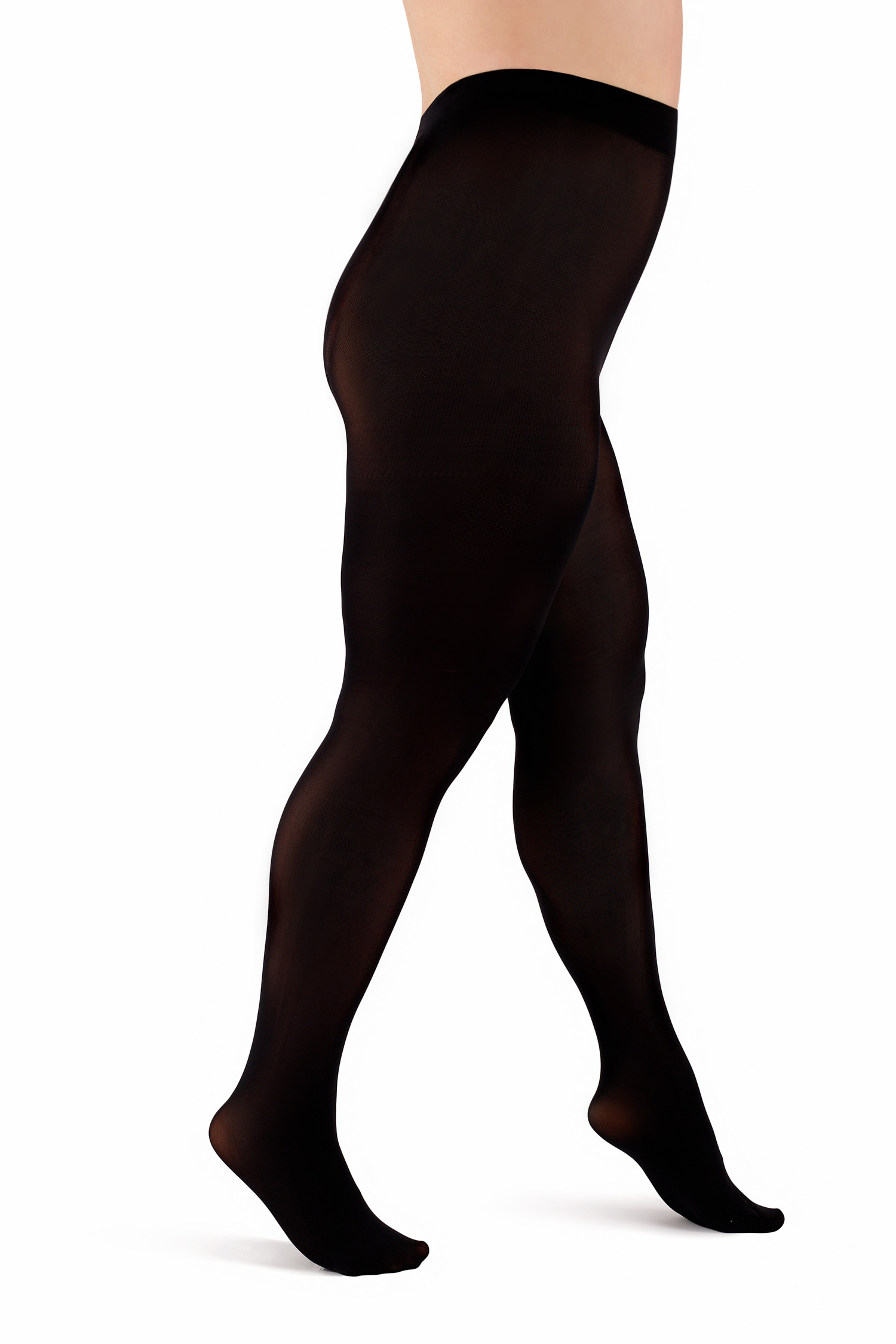 Plus size solid opaque 100 den tights Aurellie - Aurelie